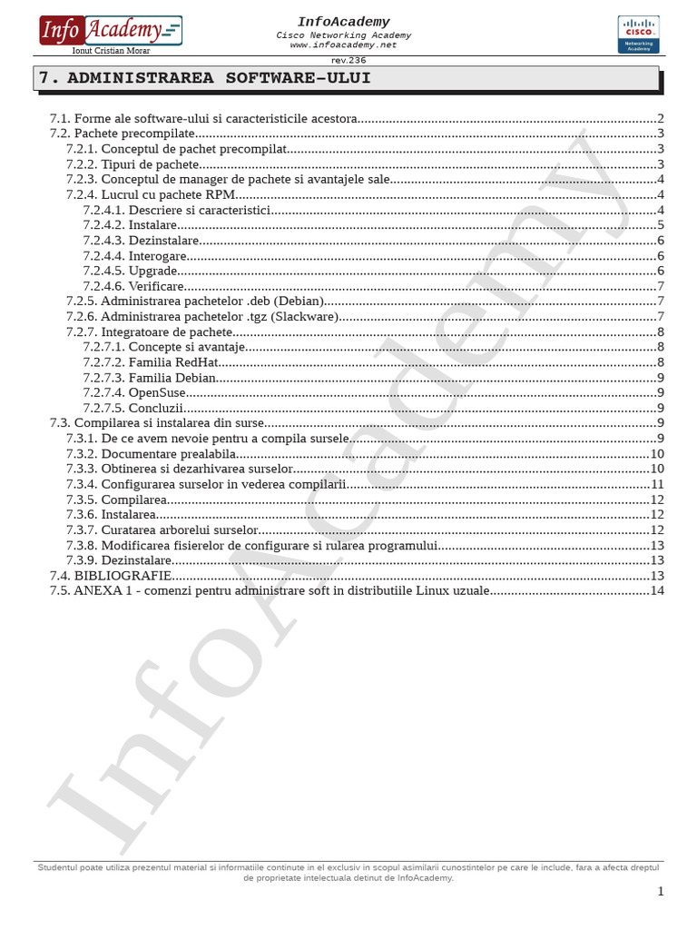 InfoAcademy-Linux - 07 - Administrarea Software-Ului Rev.236 (ENC ...