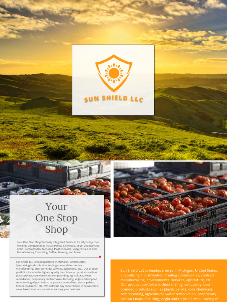Sun Shield LLC: Plastic Solutions Hub | PDF | Pallet | Plastic