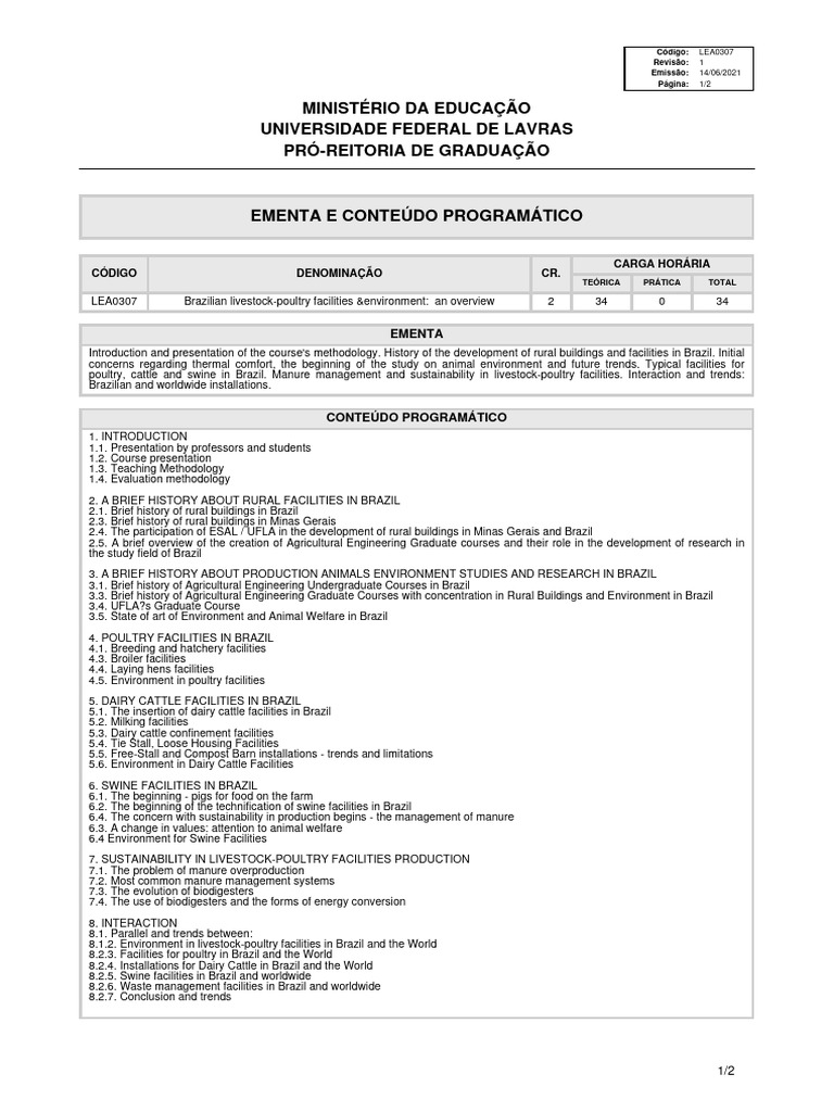 ementa (12) | PDF | Brazil | Livestock