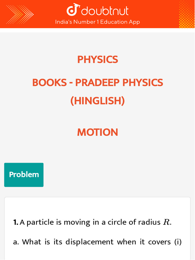 Books Doubtnut Question Bank | PDF | Acceleration | Velocity