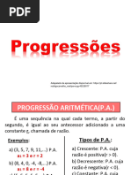 PA e PG: Resumo, Fórmulas e Exercícios: Progressão Aritmética (PA) | PDF