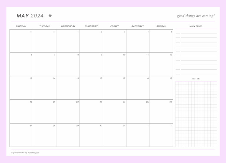 Made To Plan - MAY CALENDAR | PDF