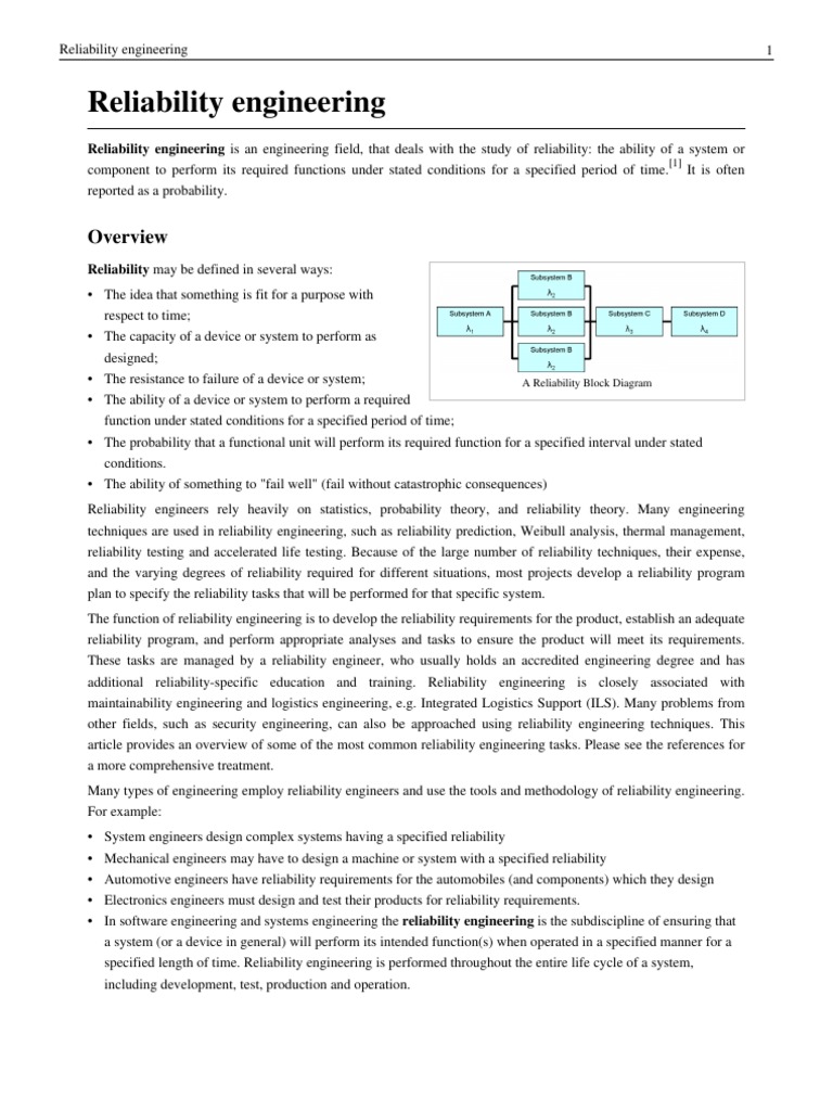 Index | PDF | Reliability Engineering | Engineering