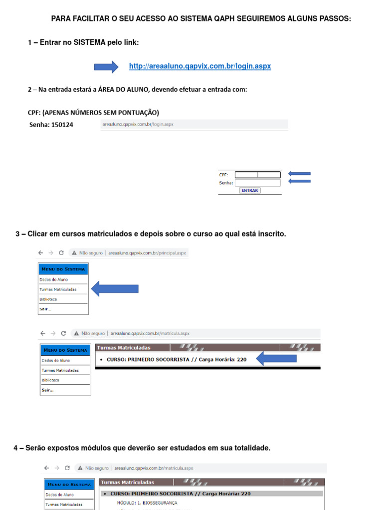 Portal Aluno JANEIRO NOTURNO | PDF