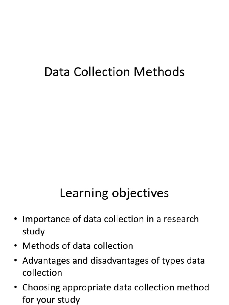 Data Collection Methods | PDF | Questionnaire | Observation