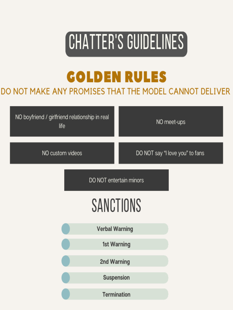 Chatters Guidelines 2023 2 1 | PDF
