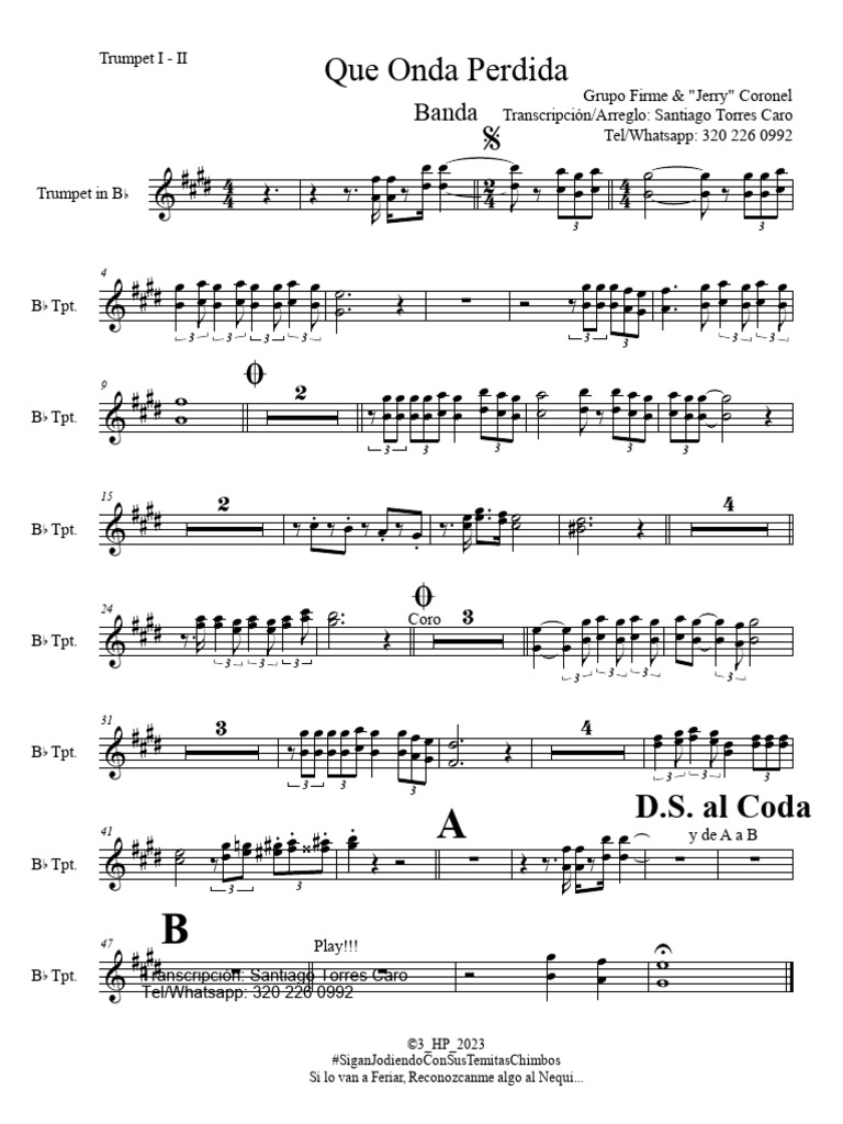 Grupo Firme & Jerry Coronel - Que Onda Perdida | PDF