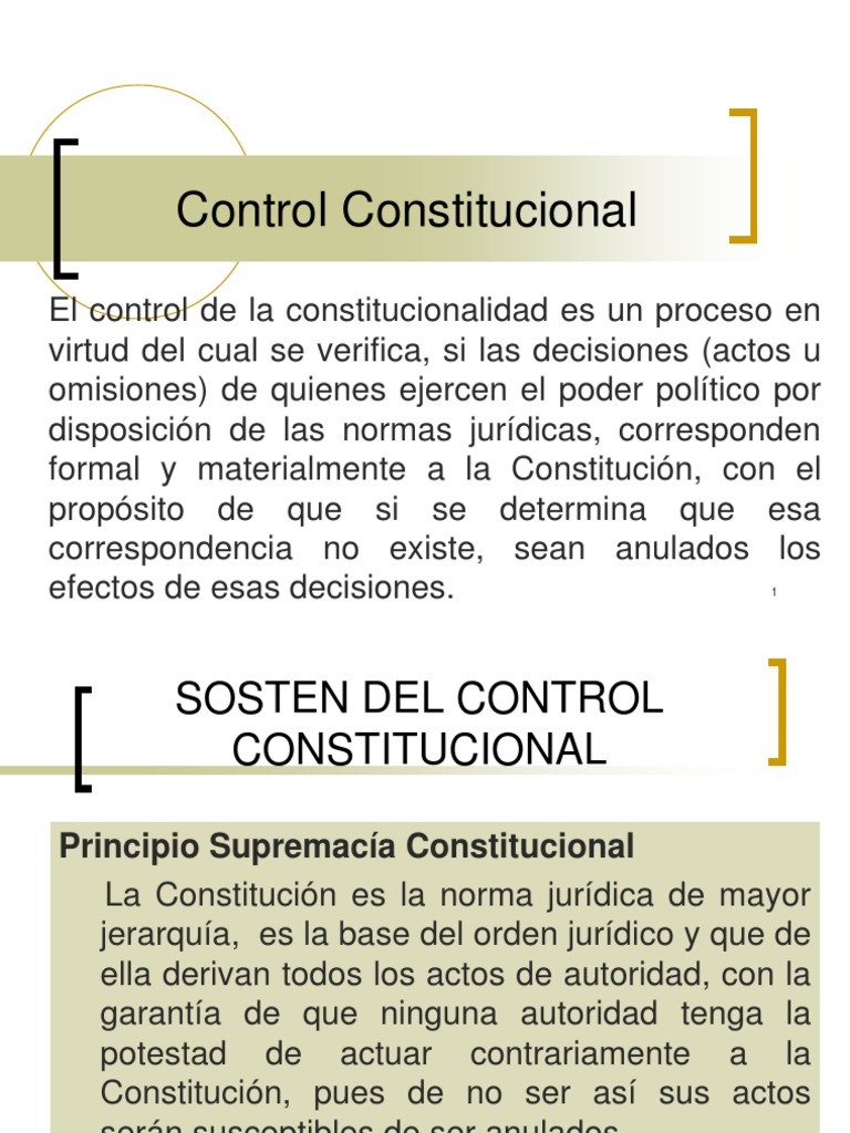 Control Constitucional | PDF | Constitución | Juez