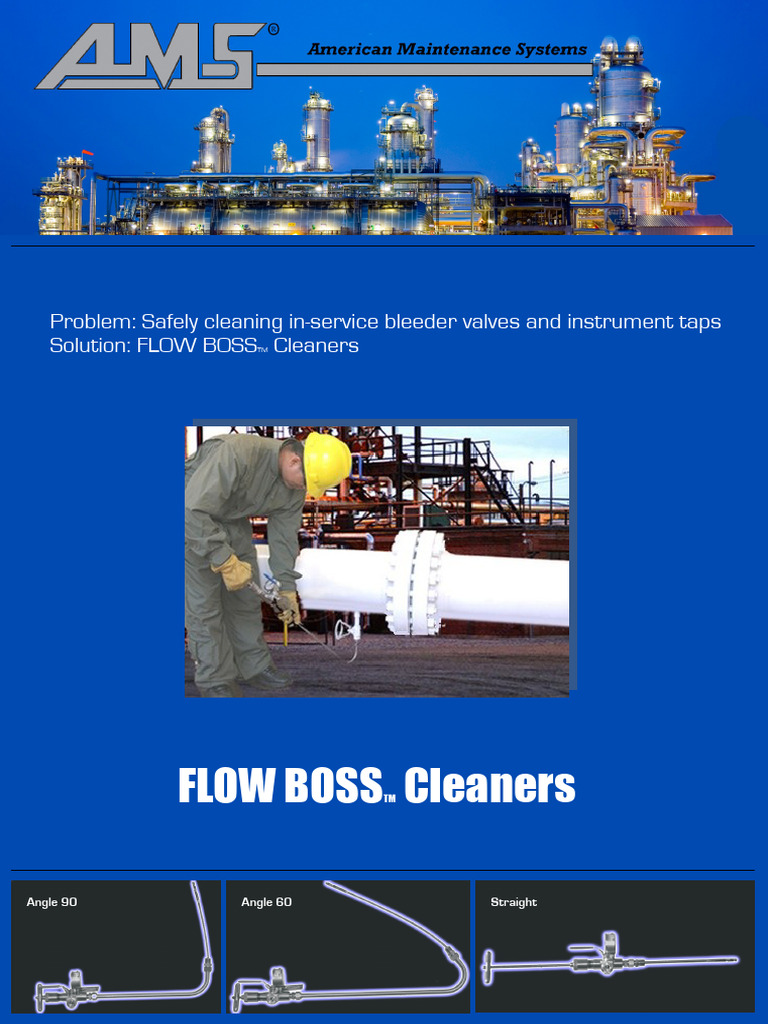 Flow Boss Cleaner Brochure | PDF | Pipe (Fluid Conveyance) | Valve