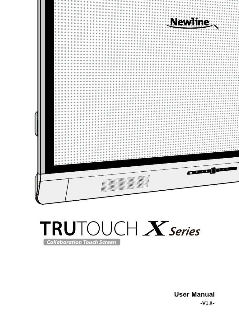 TRUTOUCH X4K Usermanual | PDF | Hdmi | Computer Keyboard