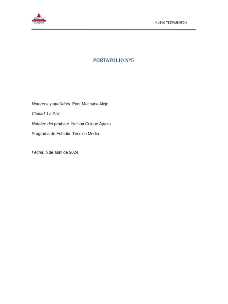 Portafolio Semana5 | PDF