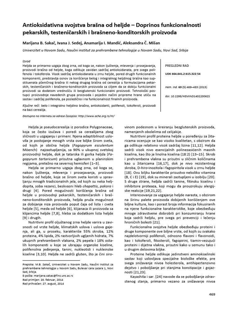 Brasno Od Heljde | PDF