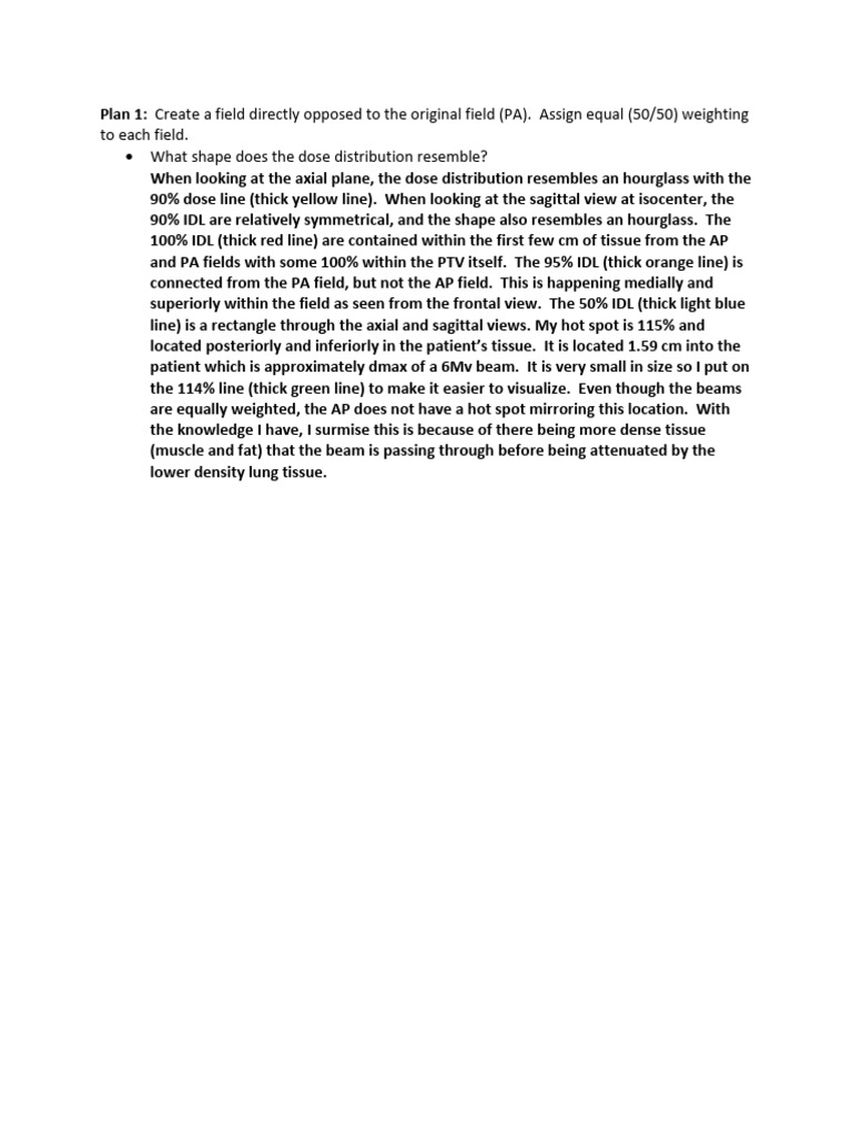 lung lab hw | PDF | Radiation Therapy