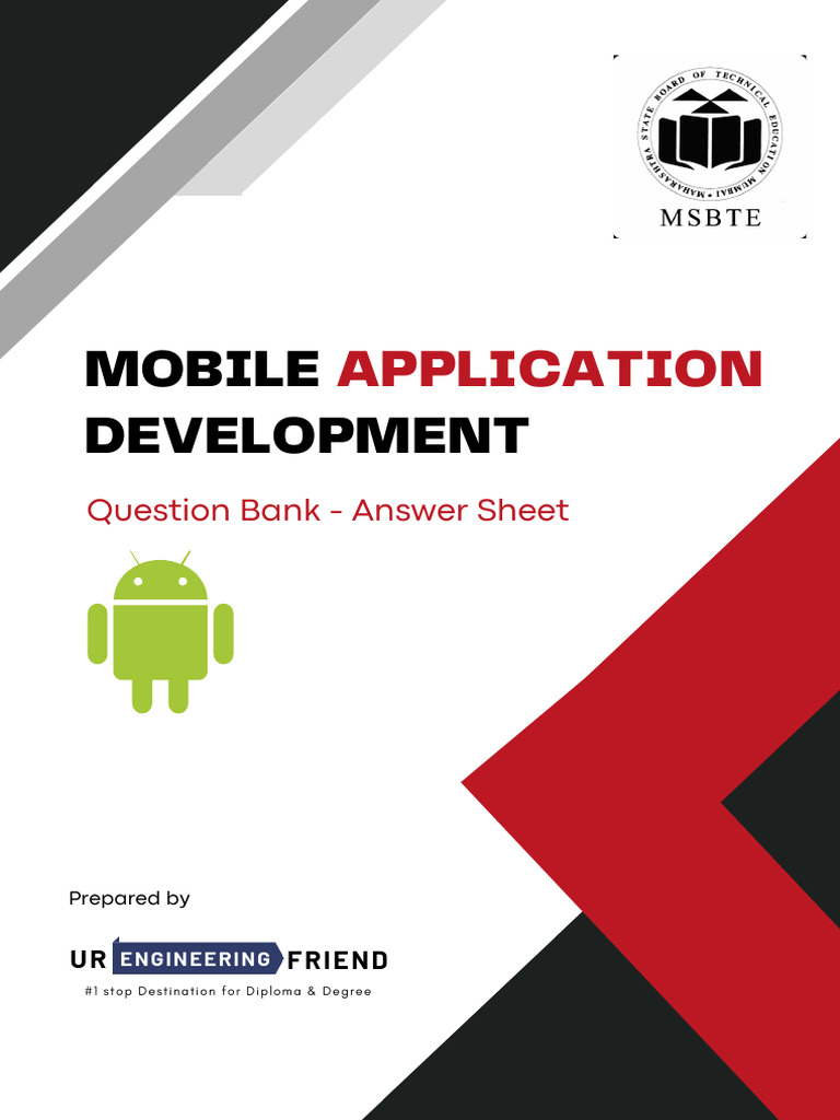 MAD Question Bank With Answers - End Semester by Ur Engineering Friend | PDF | Android ...