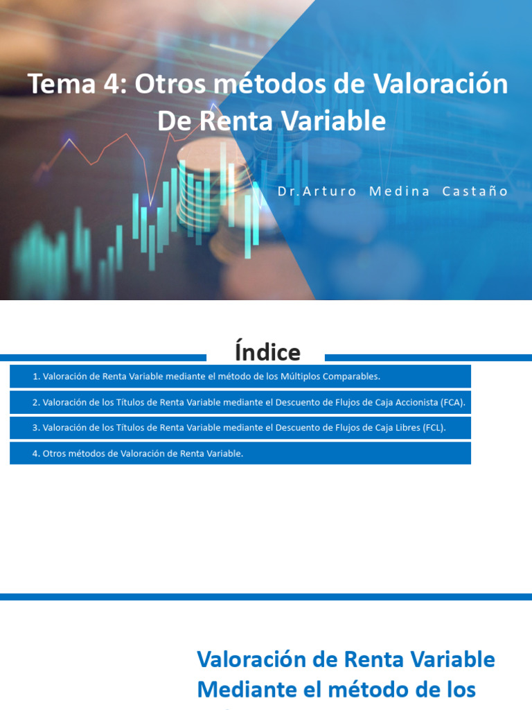 Métodos de Valoración de Renta Variable | PDF | Business | Flujo de ...