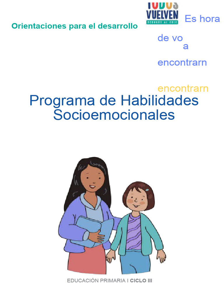 Programa de Habilidades Socioemocionales III | PDF | Las emociones ...