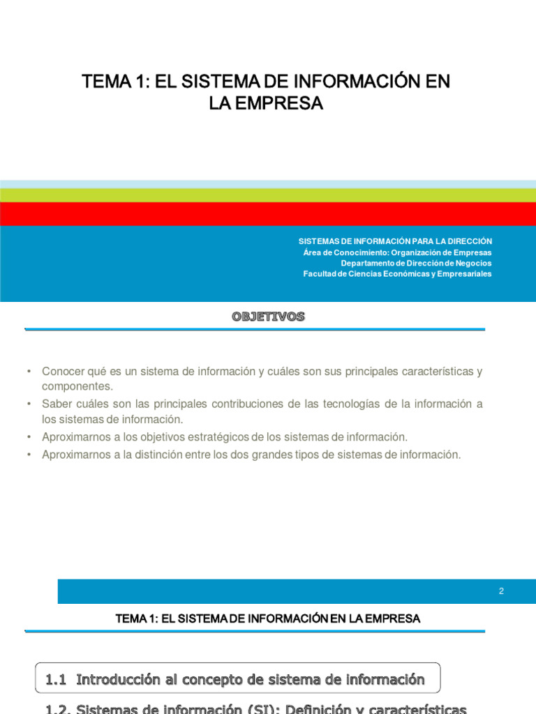 Tema 1 El Sistema de Informacion | PDF | Hardware de la computadora | Planificación