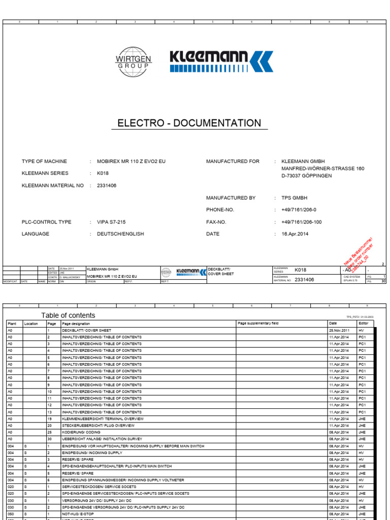 Electro Documentacion K018 | PDF | Manufactured Goods | Electricity