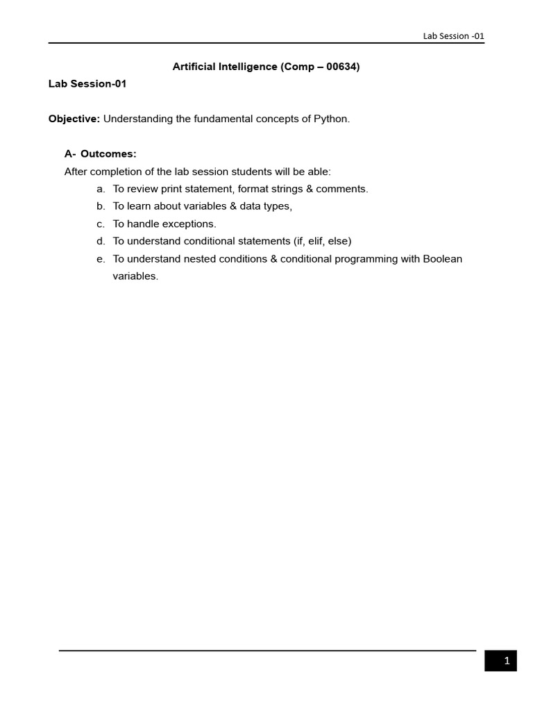 AI Lab 01 Lab Tasks | PDF | Python (Programming Language) | Computer Program