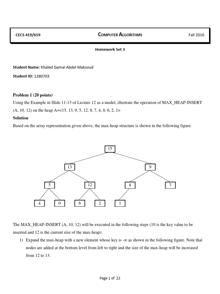 Hwk3 Solution | PDF | Applied Mathematics | Algorithms