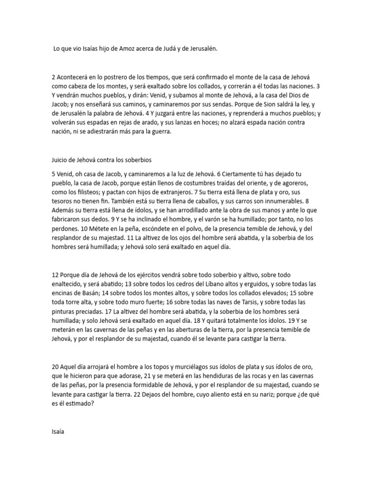 Isaías 2 | PDF