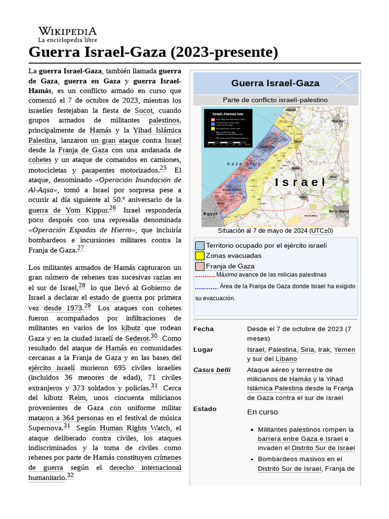 Guerra Israel-Gaza (2023-Presente) | PDF | Franja de Gaza | Hamás