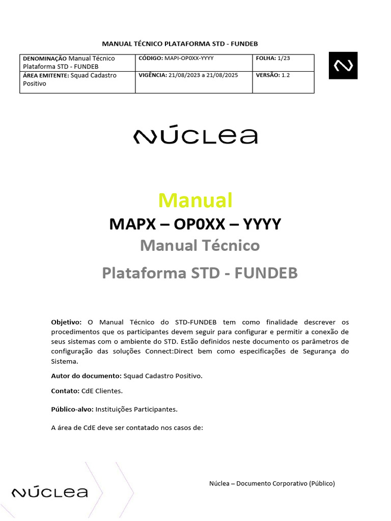 Manual Técnico STD-FUNDEB - v1.2 | PDF | Sistema de Nomes de Domínio (DNS) | Criptografia