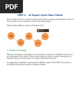 AI Project Cycle Class 9 Notes | PDF | Data | Data Model