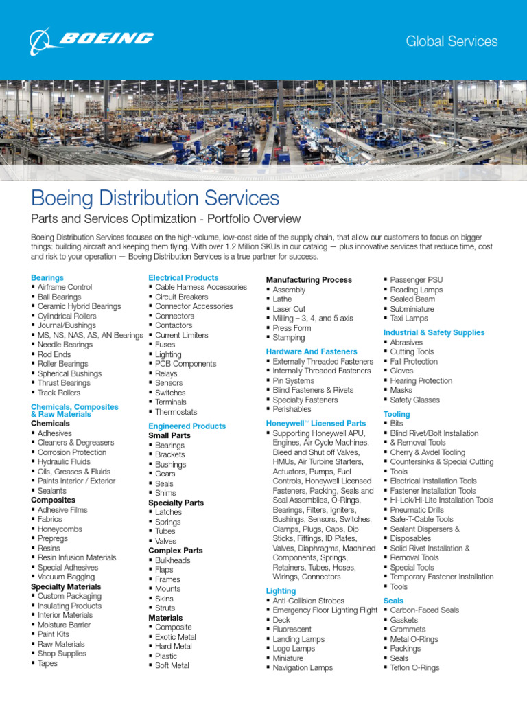 Boeing Distribution Services Flyer 10970 BA 09 23 | PDF | Bearing ...