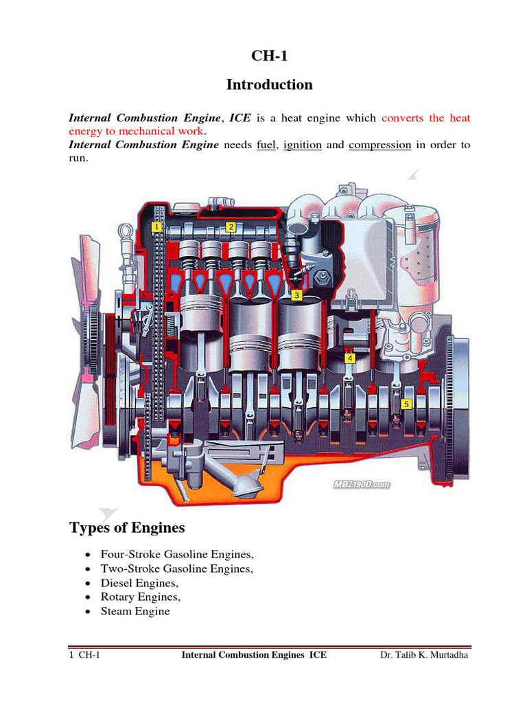 CH-1 Introduction. | PDF | Internal Combustion Engine | Engines