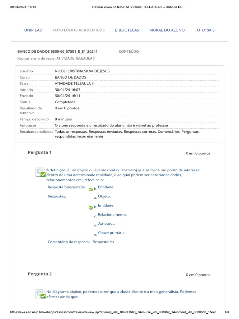 Atividade II | PDF | Classe (programação de computadores) | Tipo de ...