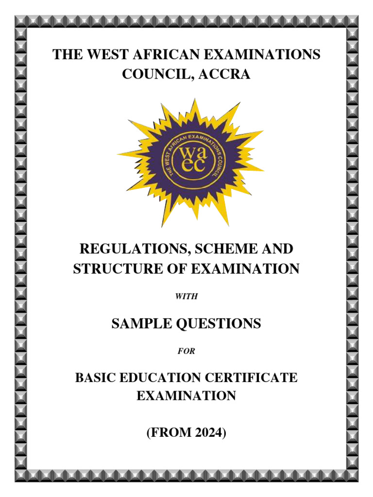 2024 Bece Guidelines Scheme and Structure | PDF