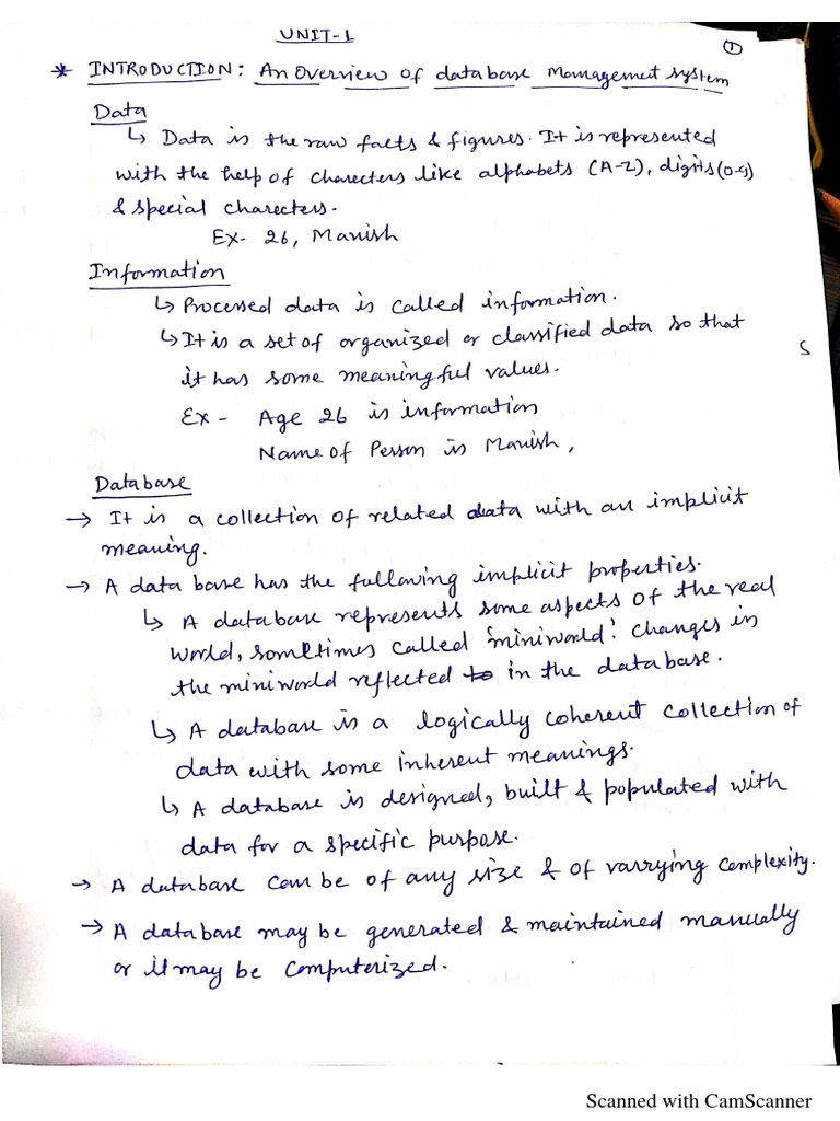 Unit 1 Introduction Notes | PDF