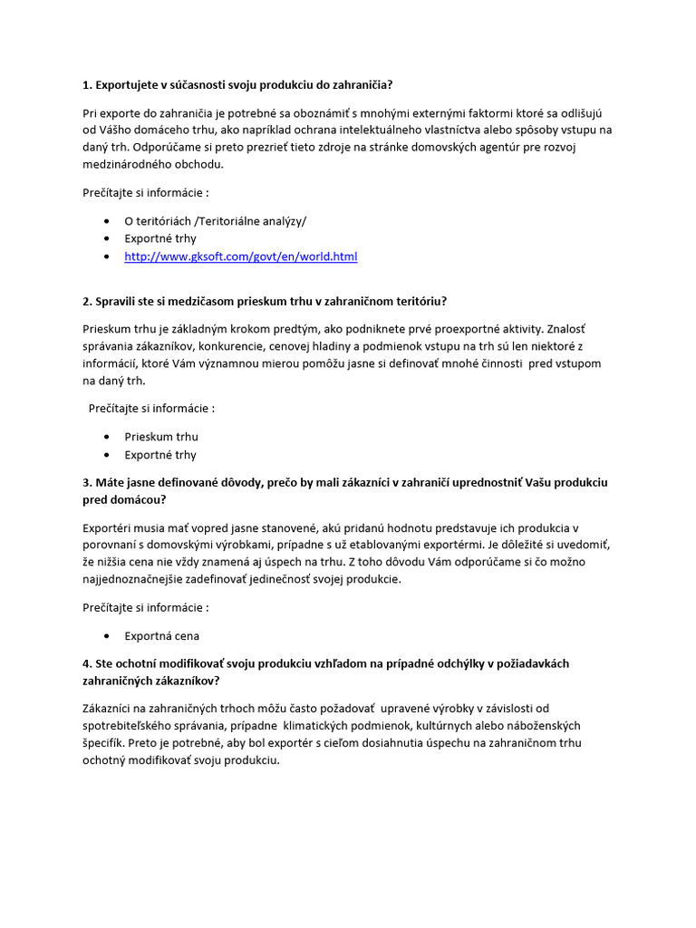 Dotaznik_pripravenosti_na_export | PDF