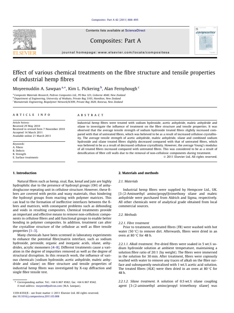68 - Effect of Various Chemical Treatments On The Fibre Structure and ...