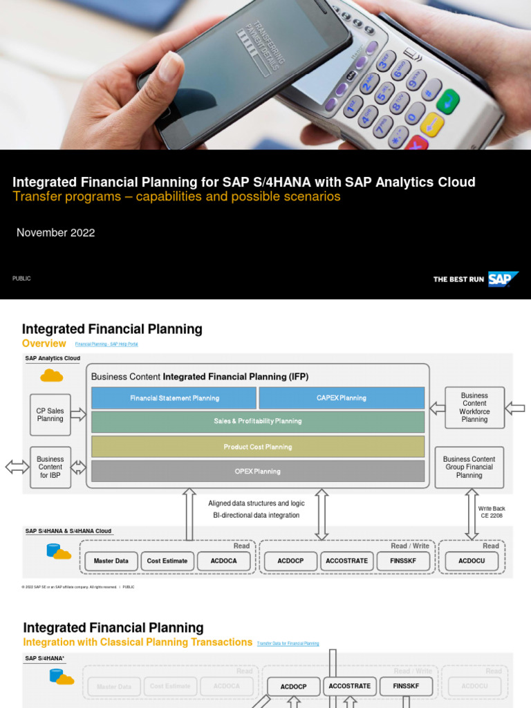Customer - Financial Planning With SAC - Transfer Programs - Capabilities and Possible Scenarios ...