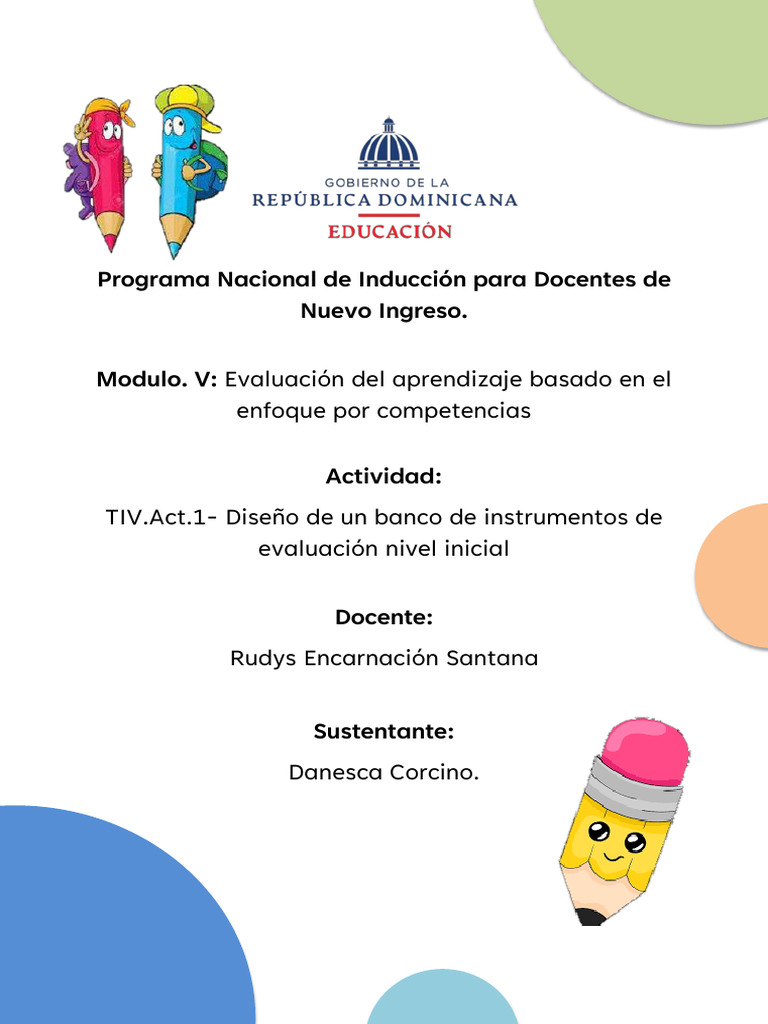 Instrumentos de evaluación | PDF | Evaluación | Maestros