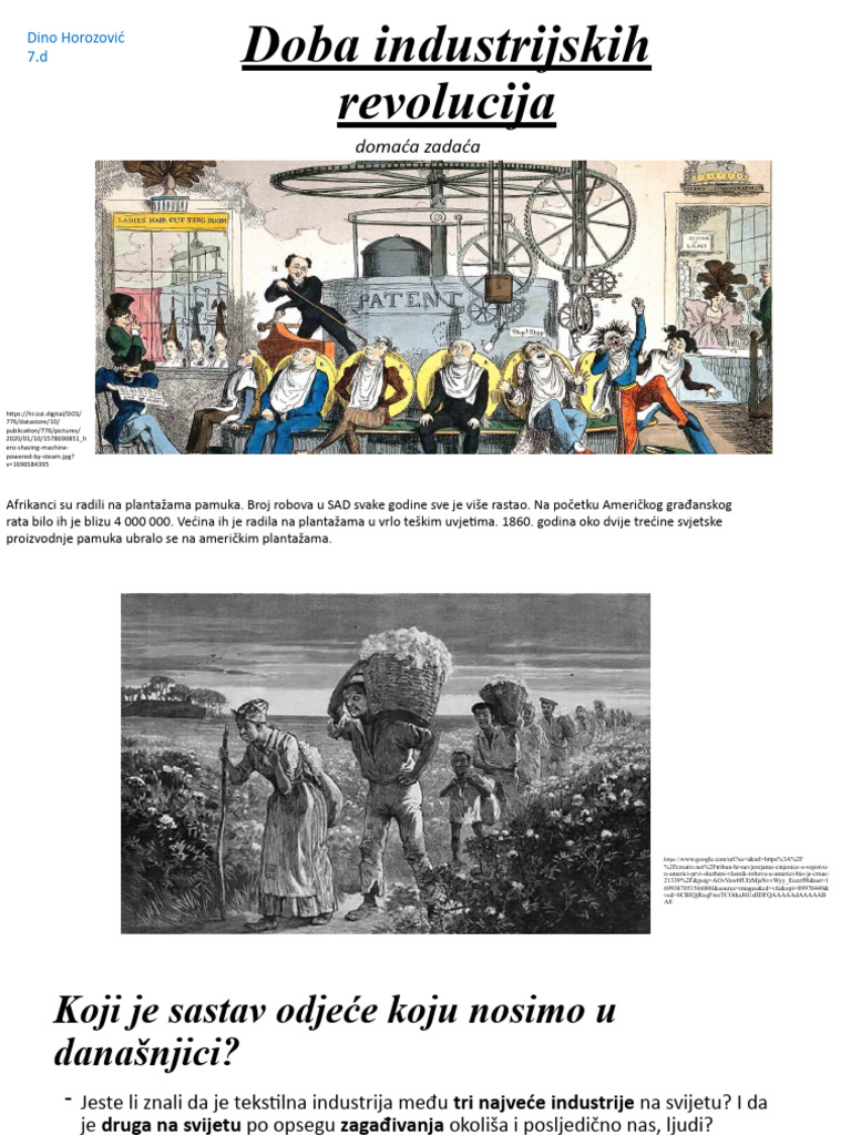 Doba Industrijskih Revolucija | PDF