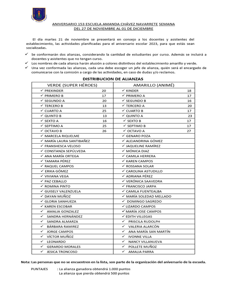 Programa Aniversario 2023 | PDF