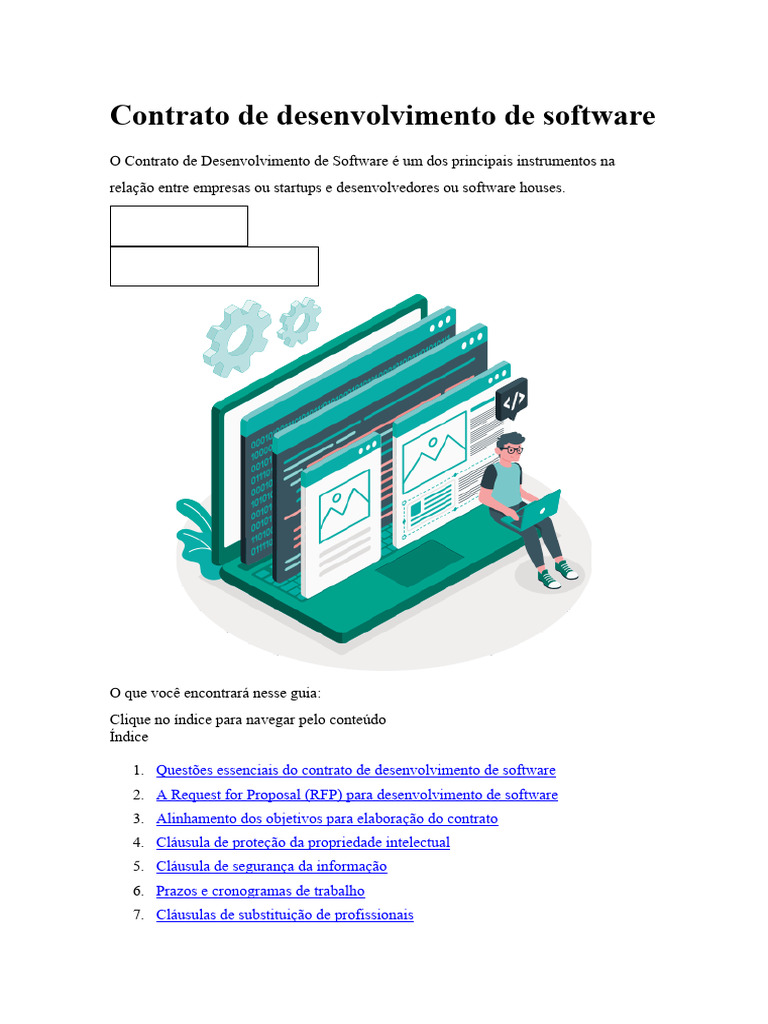 Contrato de Desenvolvimento de Software | Download grátis PDF | Férias ...