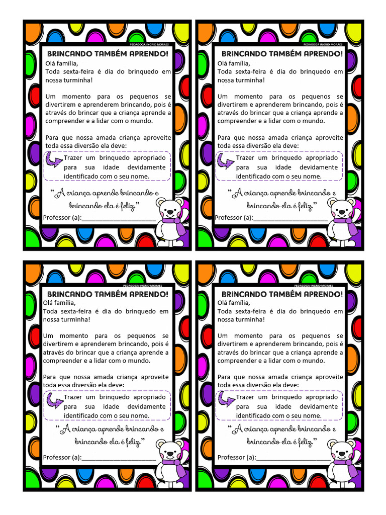 Bilhete Dia Do Brinquedo | PDF | Blog | Brinquedos Bilhete Dia Do Brinquedo | PDF | Blog | Brinquedos