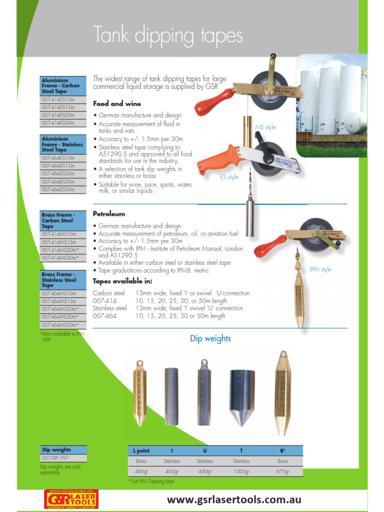 Dipping Tape and Guading Tools | PDF | Steel