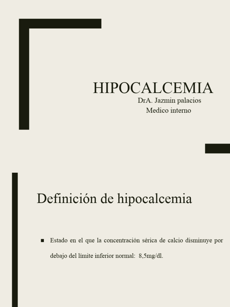 Hipocalcemia 091107054223 Phpapp01 1 | PDF | Vitamina D | Glándula ...