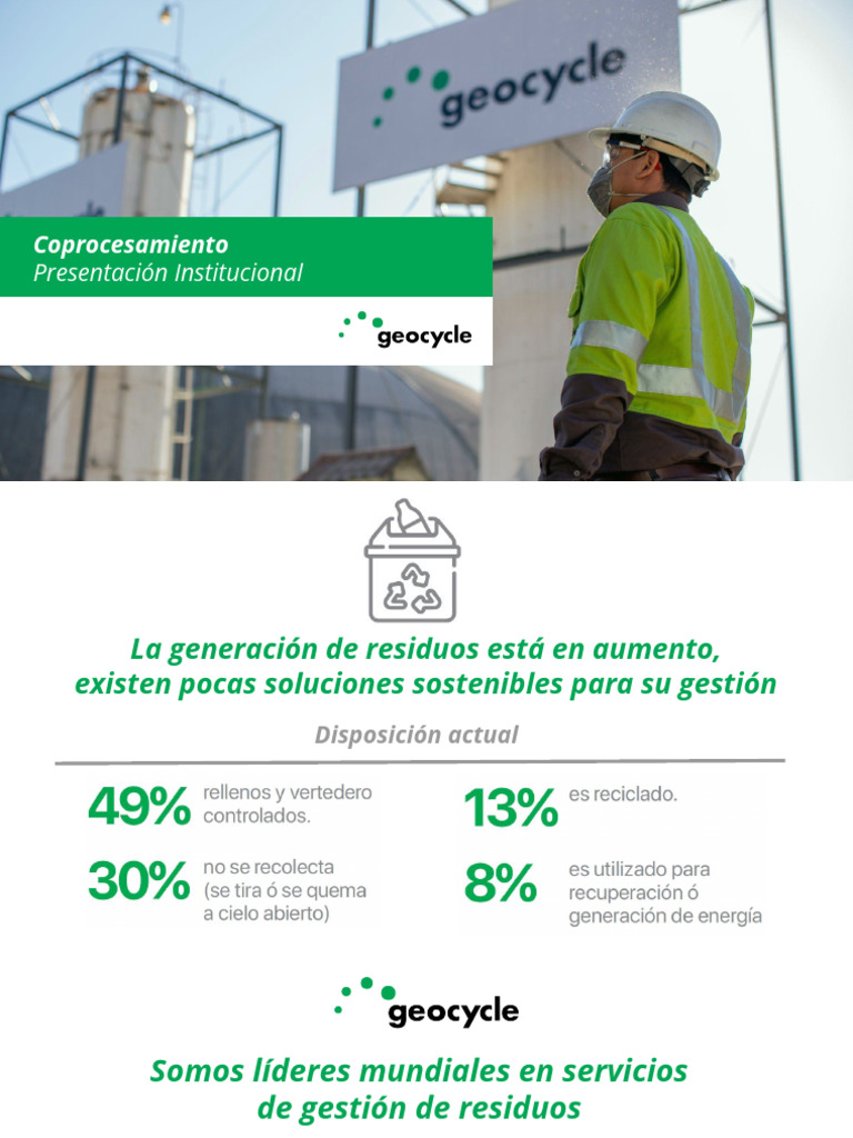 Institucional Geocycle 2023 | PDF | Residuos | Gestión de residuos