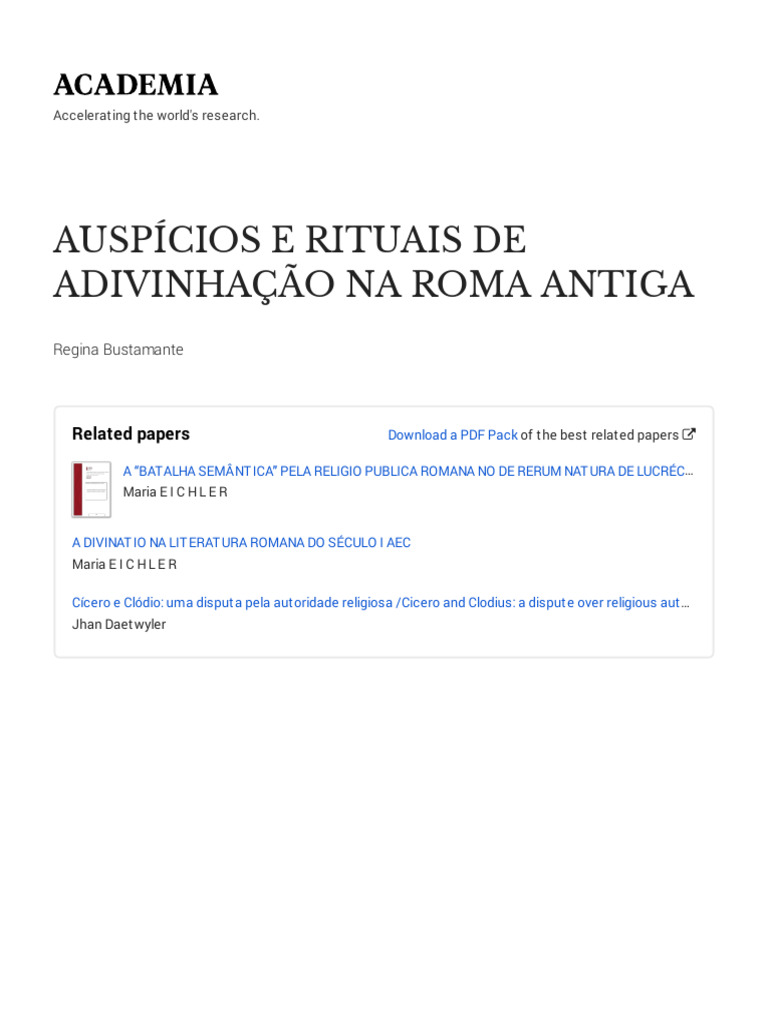 AUSPICIOS E RITUAIS DE ADIVINHACAO NA ROMA ANTIGA-with-cover-page-v2 ...