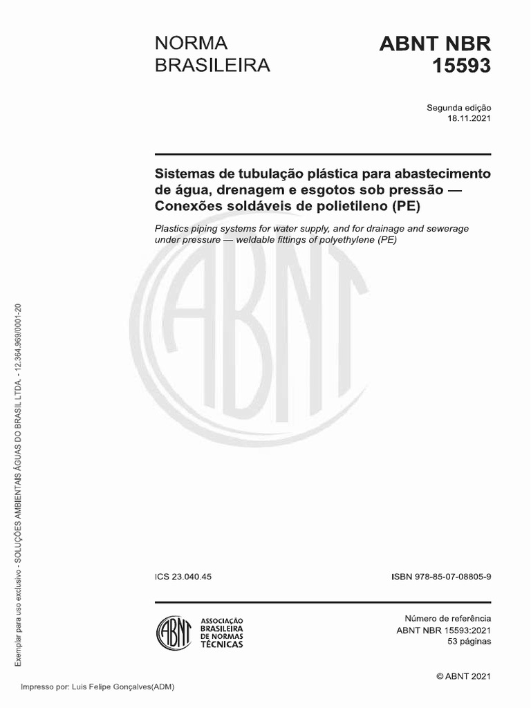 Abnt NBR 15593 | PDF