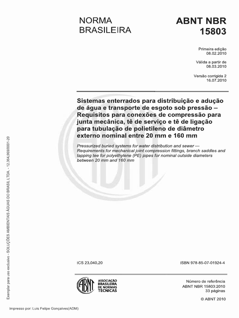 ABNT NBR 15803 | PDF