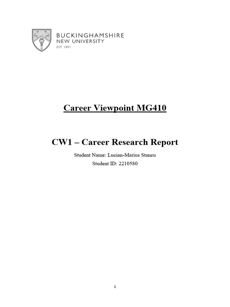 Career Research on Marketing Executives | PDF | Marketing | Marketing ...