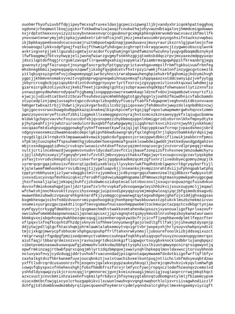 Random Character String Analysis | PDF