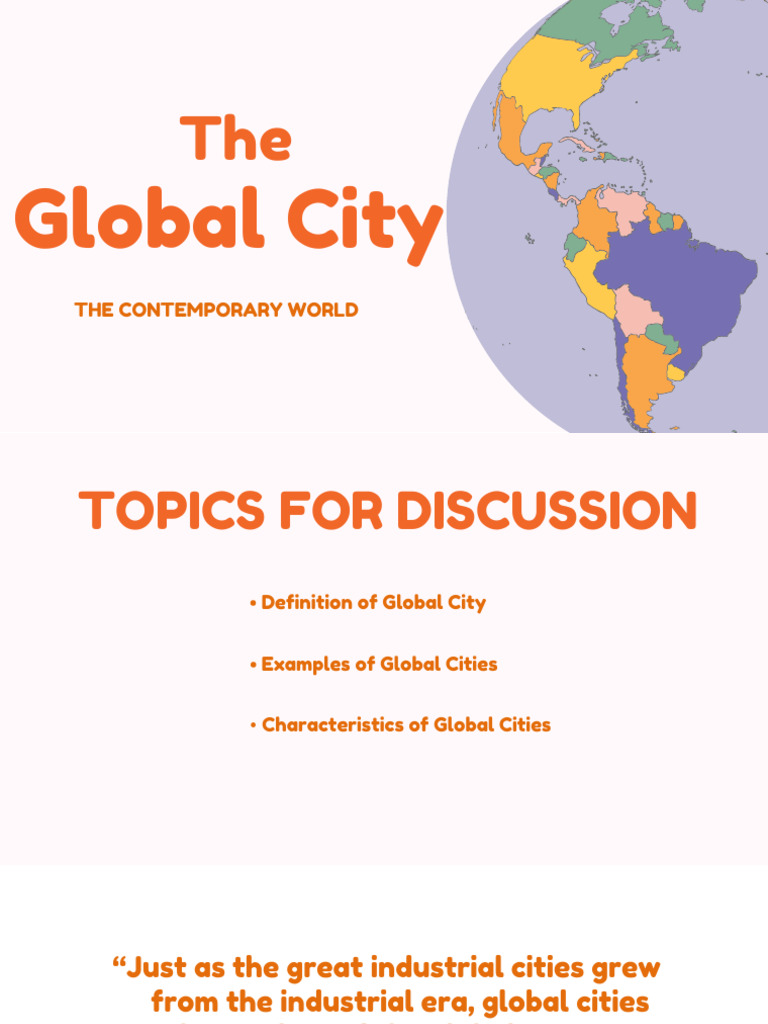 Understanding Global Cities and Their Impact | PDF | Economies